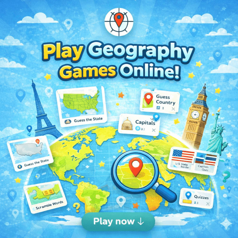 GeoMapGame: Play Free Geography Games & Map Quizzes