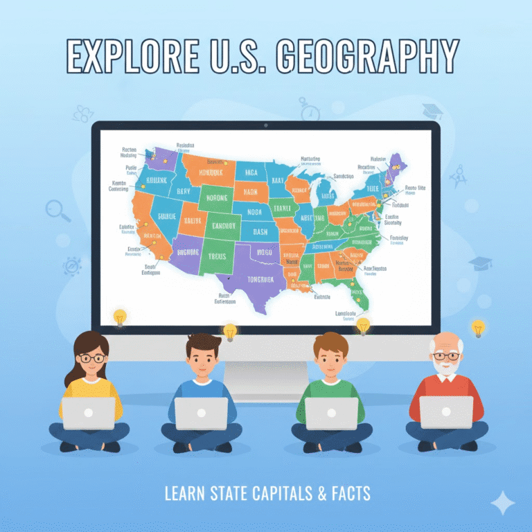 US Geography Games Online: 10 Fun Ways To Learn Capitals
