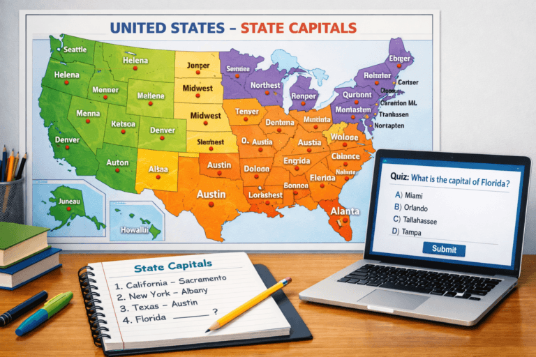 8 Effective Ways To Learn US State Capitals Easily