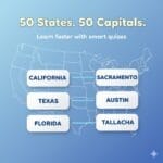 US State Capital Quiz – Guess All 50 Capitals