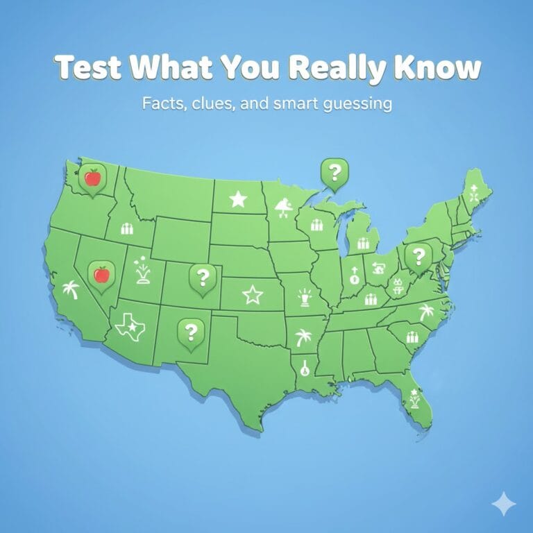 Guess The US States – Ultimate Map Quiz & Trivia Game