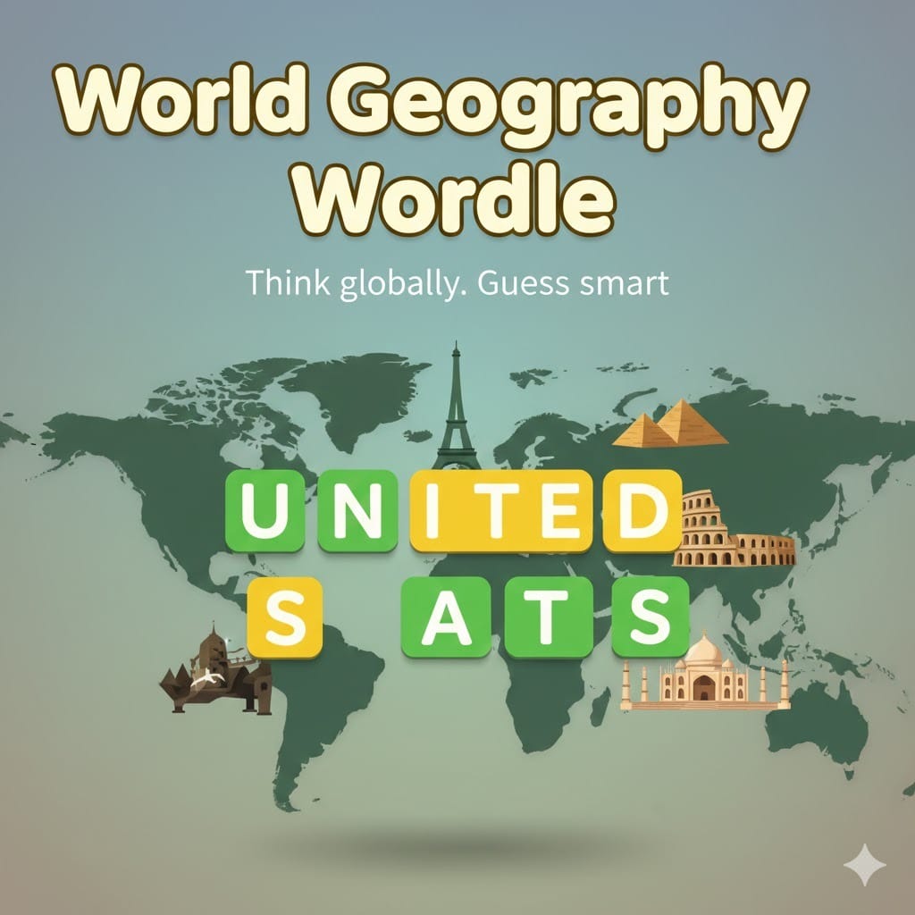 Geo Wordle: Fun Geography Word Game To Boost Intelligence
